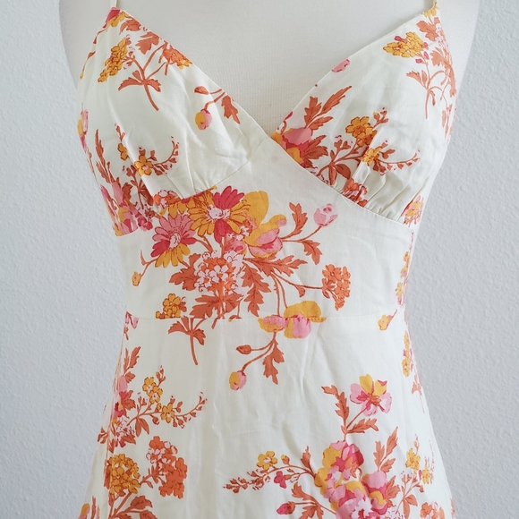 dear Siouxsie | Dresses | Sear Siouxsie Midi Dress Orange Floral Xs ...